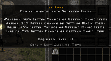 Ist Rune - D2Runewizard