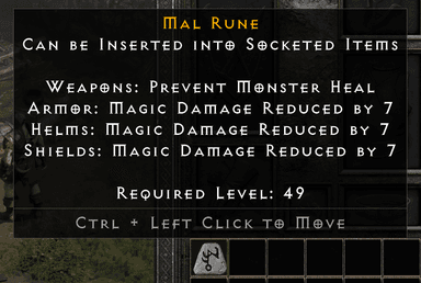 Mal Rune - D2Runewizard