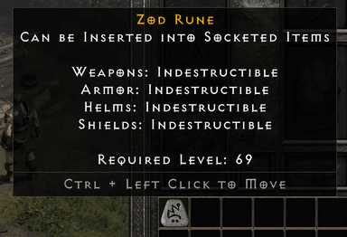 Zod Rune in Diablo 2 Resurrected | D2Runewizard